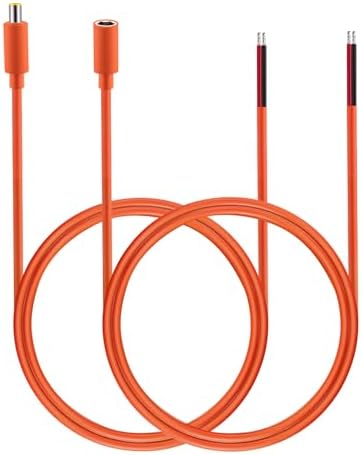 Amazon.com: Tonton DC7909 8mm Power Pigtails Cable - 12V 16AWG, 1M 3 ...