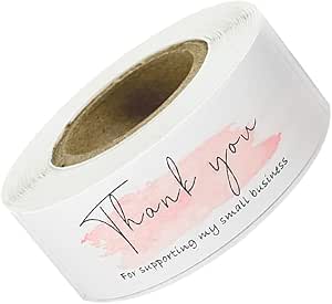 Amazon.com : YUANHONGJIAN 120 Pcs Thank You Sticker Rectangle Self ...