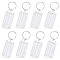 Uniclife 20 Pieces Key Tags 5 cm Plastic Key Chain Tags with Ruled ...