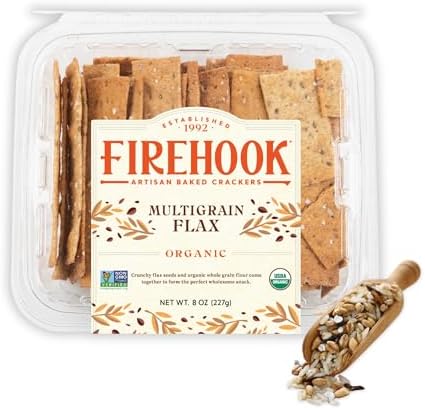 Amazon.com: FIREHOOK BAKED CRACKERS Organic Sea Salt Crackers, 5.5 OZ