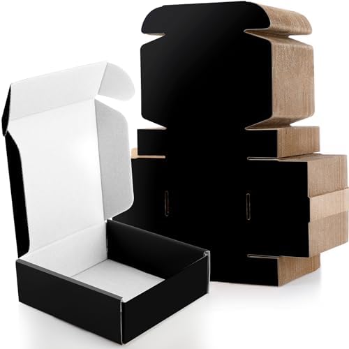 Amazon.com : Gersoniel 100 Pcs Small Shipping Boxes 6 x 6 x 2 Inches ...