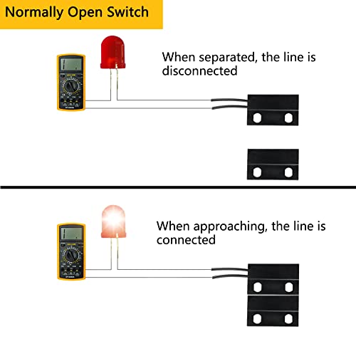 Snapklik.com : Magnetic Reed Switch,Wired Door Window Contact Sensor ...