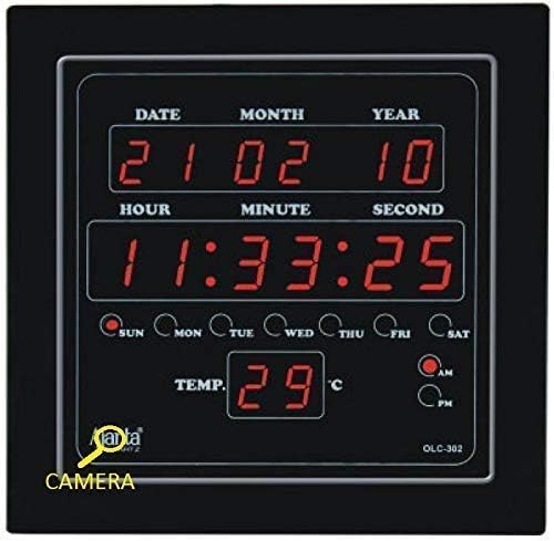 smars Digital Spy Wall Clock 1080P Security Camera