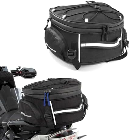 Amazon.com: VITINO Motorcycle Saddle Bag Rear Luggage Bag Tail Mount ...