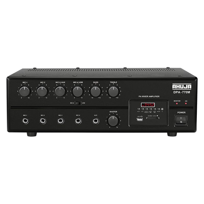 Ahuja DPA-770®M 75W Portable PA System with Built-in Digital Player ...