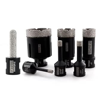 DT-DIATOOL Diamond Core Drill Bits Set Tile Hole Saw - Diamond Finger ...