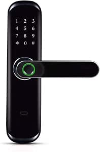 HOUKAI Electronic Smart Door Lock with APP Remotely/Fingerprint/Card ...
