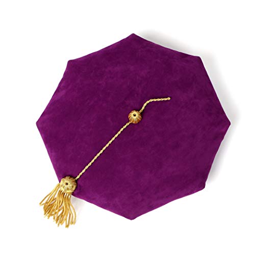 Snapklik.com : FtyFty Graduation Doctoral Tam Purple Velvet 8 Sided