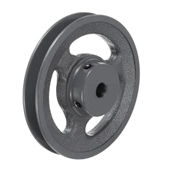 uxcell AK51-1/2 V-Belt Sheave 1/2"Bore 4.95"OD Single Groove Web Sheave ...