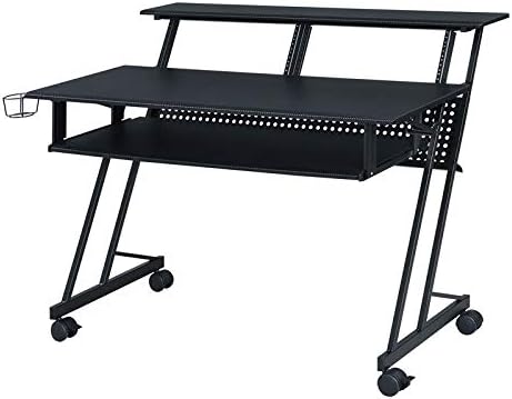 Amazon.com: Acme Furniture Suitor Music Recording Studio Desk, Black ...