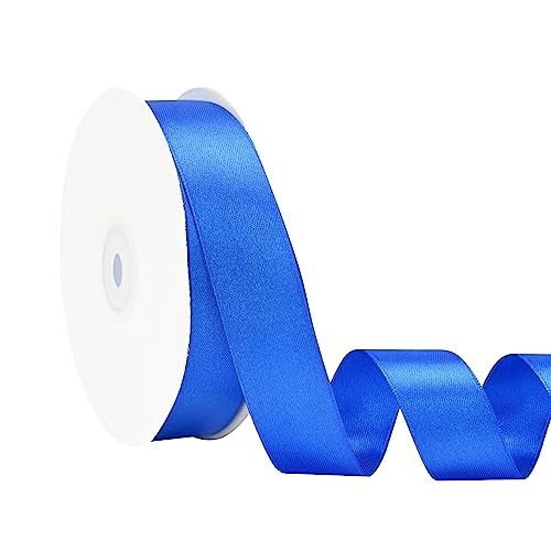 Snapklik.com : Double Face Royal Blue Satin Ribbon 1 Inch X 50 Yards ...