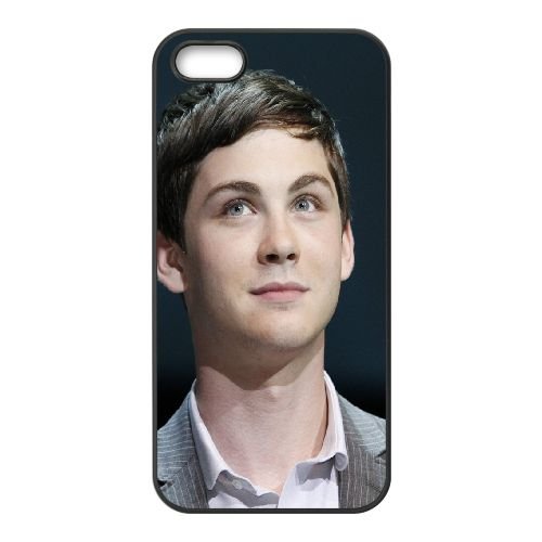 Logan Lerman Black And White Smiling