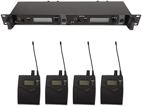 in Ear Monitor System, UHF 2 Channel 4 Bodypack Monitoring with in ...