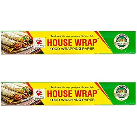 House Wrap Food Wrapping Paper Roll for Food Packing, 25 Meter (Pack of ...