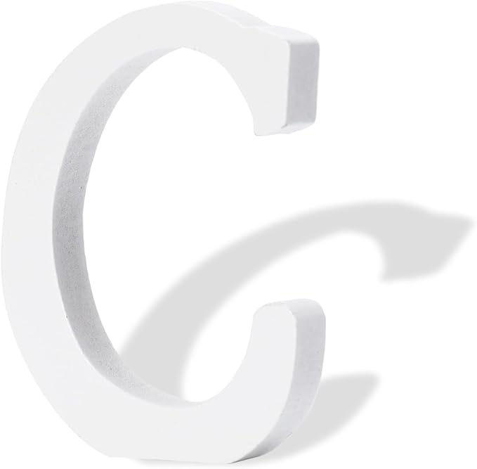Amazon.com: Wolwefa 3 Inch Wooden Letters, White Wood Letters,3 Inch ...
