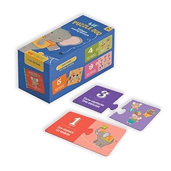 Un Elefante Puzzle Duo 20 Piece: A Bilingual Counting Duo Puzzle : Buy ...