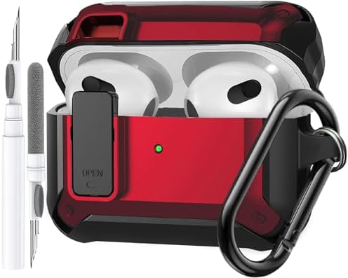 Amazon.com: Olytop for AirPods 3rd Generation Case with Lock & Cleaner ...