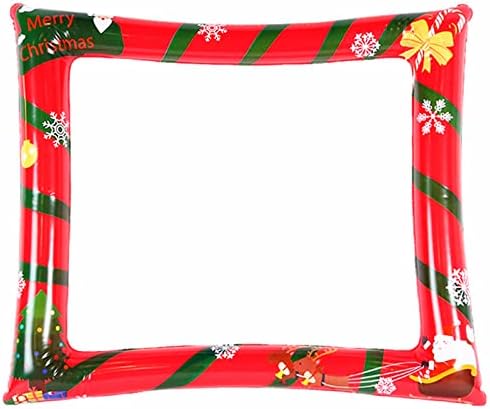 Christmas Inflatable Photo Booth with 32Pcs Photo Booth Props Selfie ...