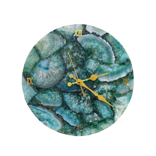 Buy Maureen Natural Agate Stone Wall Clock | Natural Agate Stone Wall ...