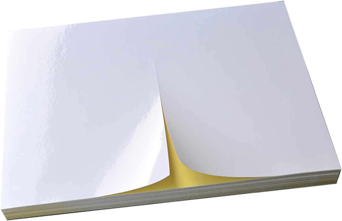 Amazon.com : FirstZi 200 Count Half Sheet Self Adhesive Sticker Paper ...