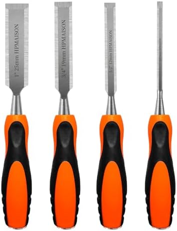 Gunpla 4 Pieces Wood Chisel Set Woodworking Carving Heavy Duty Hand ...