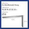DIY Element System Wandkonsole Heavy – belastbare Metall-Konsole ...