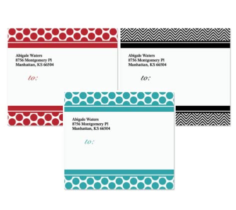 Amazon.com: Personalized Tailored Appeal Package Labels - Set of 36 3-7 ...