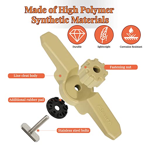 Snapklik.com : Line Cleat For Kayak Track Mount, XL Extended Kayak ...