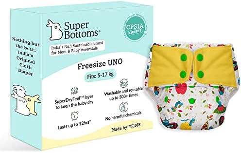 Buy SuperBottoms UNO Freesize Cloth Diaper | Cloth diaper for babies 3M ...