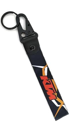 ALTRONA Double Sided Black Ktm Bike Keychain with Metal Locking Hook ...