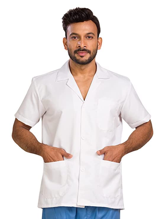HOSPRIQS Hospital Uniforms Medical Apron Lab Coat, Uniform for Doctors ...