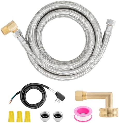 Roastove Universal Dishwasher Installation Kit,6 Ft Stainless Steel ...
