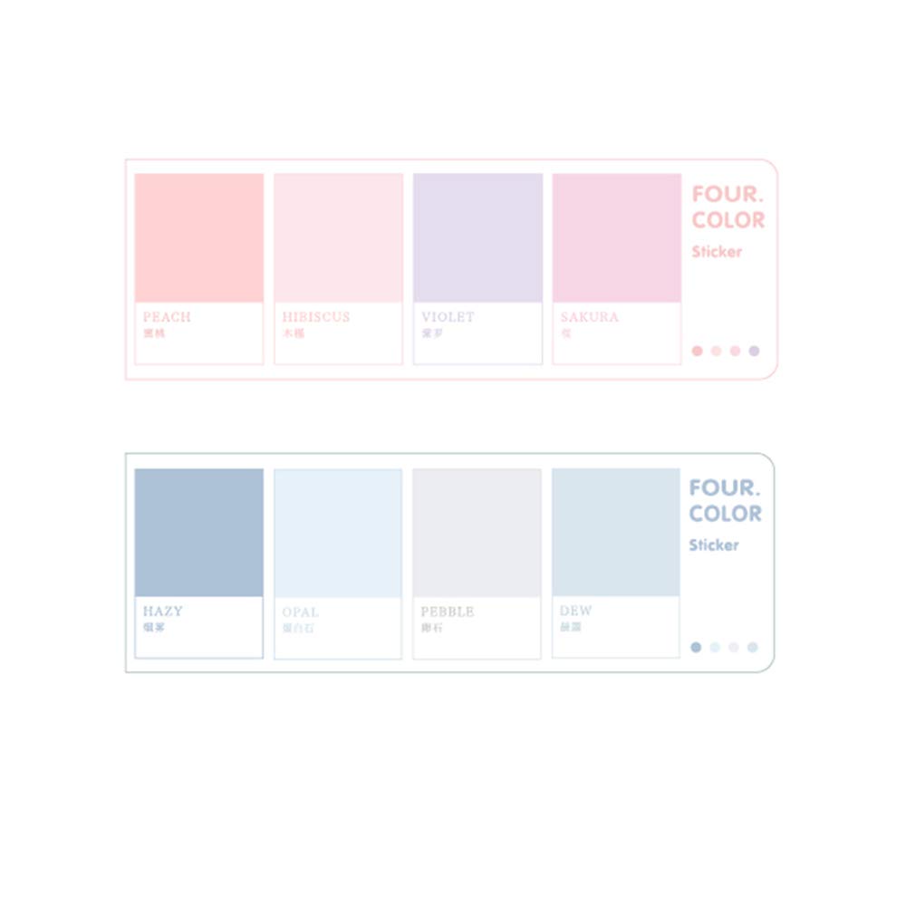 Amazon.com : 160PCS Kawaii Pure Color Sticky Notes 8 Different Color ...