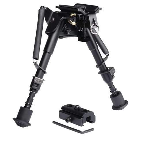 Snapklik.com : TW TWOD Rifle Bipod 6-9 Inch Adjustable Spring Return ...