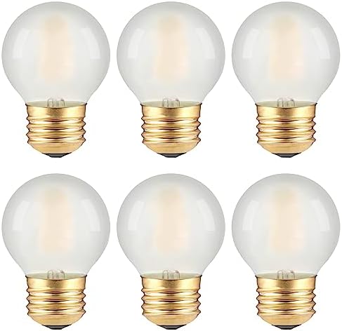 Frosted LED Ceiling Fan Light Bulbs- E26 Base 2700K Soft Warm White ...