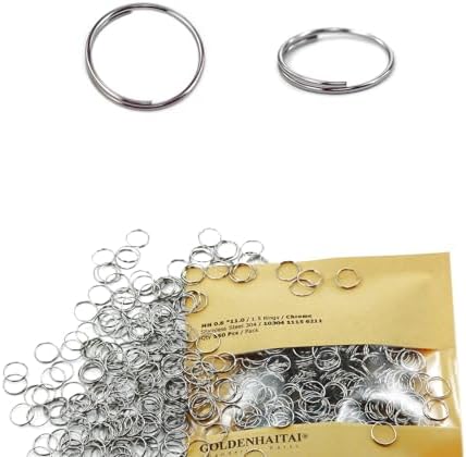 Amazon.com: Super Z Outlet 100 Piece Mini Stainless Steel Split Rings ...