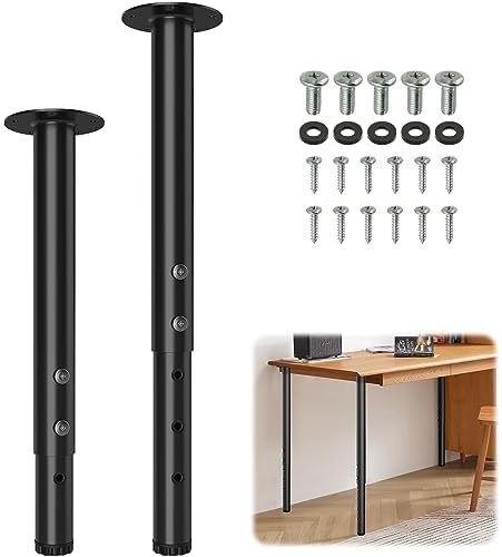 Amazon.com: IRENPORU 2 PCS Adjustable Table Legs, 21.5" -37" Heavy Duty ...