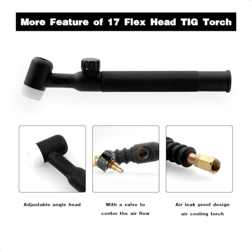 Snapklik.com : WeldingStop WP-17FV TIG Welding Torch Flex Head Body