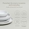 Amazon.com | over&back Coupe Dinnerware Set - Porcelain Dishes - Comes ...