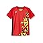 Amazon.co.jp: Yonex Boys Short Sleeve Game Shirt, sunset red (496 ...