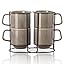 Amazon.com: Adewnest Stackable Coffee Mugs with Rack: 13 oz Stacking ...