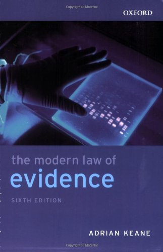 The Modern Law of Evidence: Keane, Adrian: 9780406975799: Amazon.com: Books