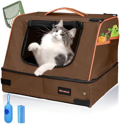 Amazon.com: Upgrade The Portable Travel Litter Box for Small, Medium ...