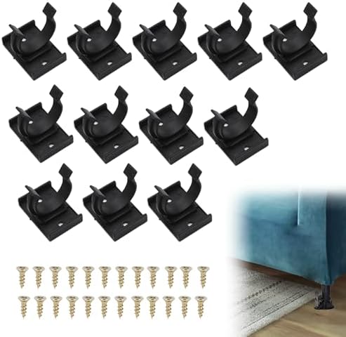 Heavy-Duty Plastic Kitchen Plinth Clips with Bracket - Pack of 10 ...