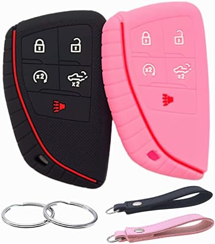Amazon.com: HEVLE 2PCS Key Fob Cover, Key Shells, Silicone Rubber Key ...