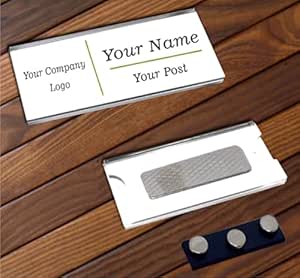 NEILL® Acrylic Magnetic Name Badge Holder, Size 1.18"x 3.0", Pack of 6 ...