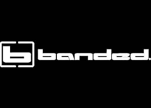 Amazon.com : Banded b Logo Horizontal 5" Decal (White) : Sports & Outdoors