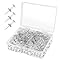 Amazon.com: Clear Thumb Tacks for Wall 100- Pack - Clear Plastic Head ...