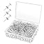 Amazon.com: Clear Thumb Tacks for Wall 100- Pack - Clear Plastic Head ...