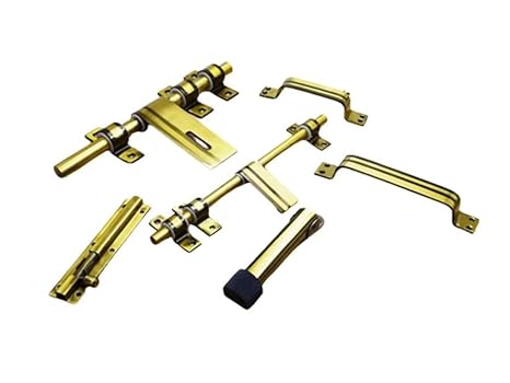 RAB Door Kit Stainless Steel For Doors (1-Aldrop, 1-Latch, 2-Handle, 1 ...